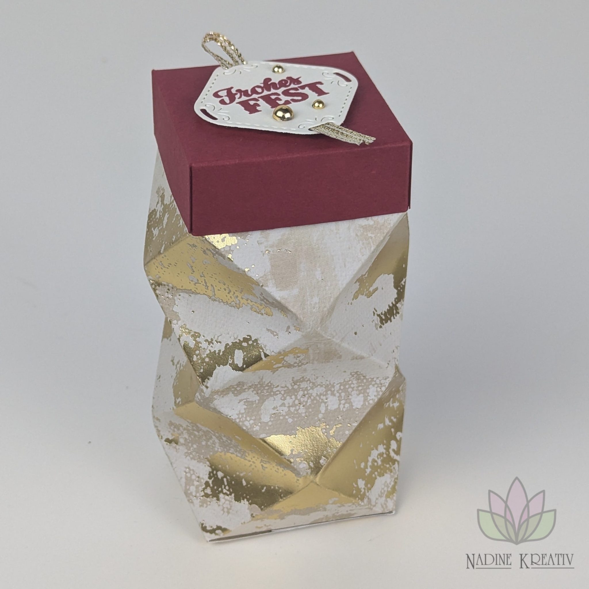 Facettenbox "Elegante Weihnachtszeit" | Nadine Kreativ