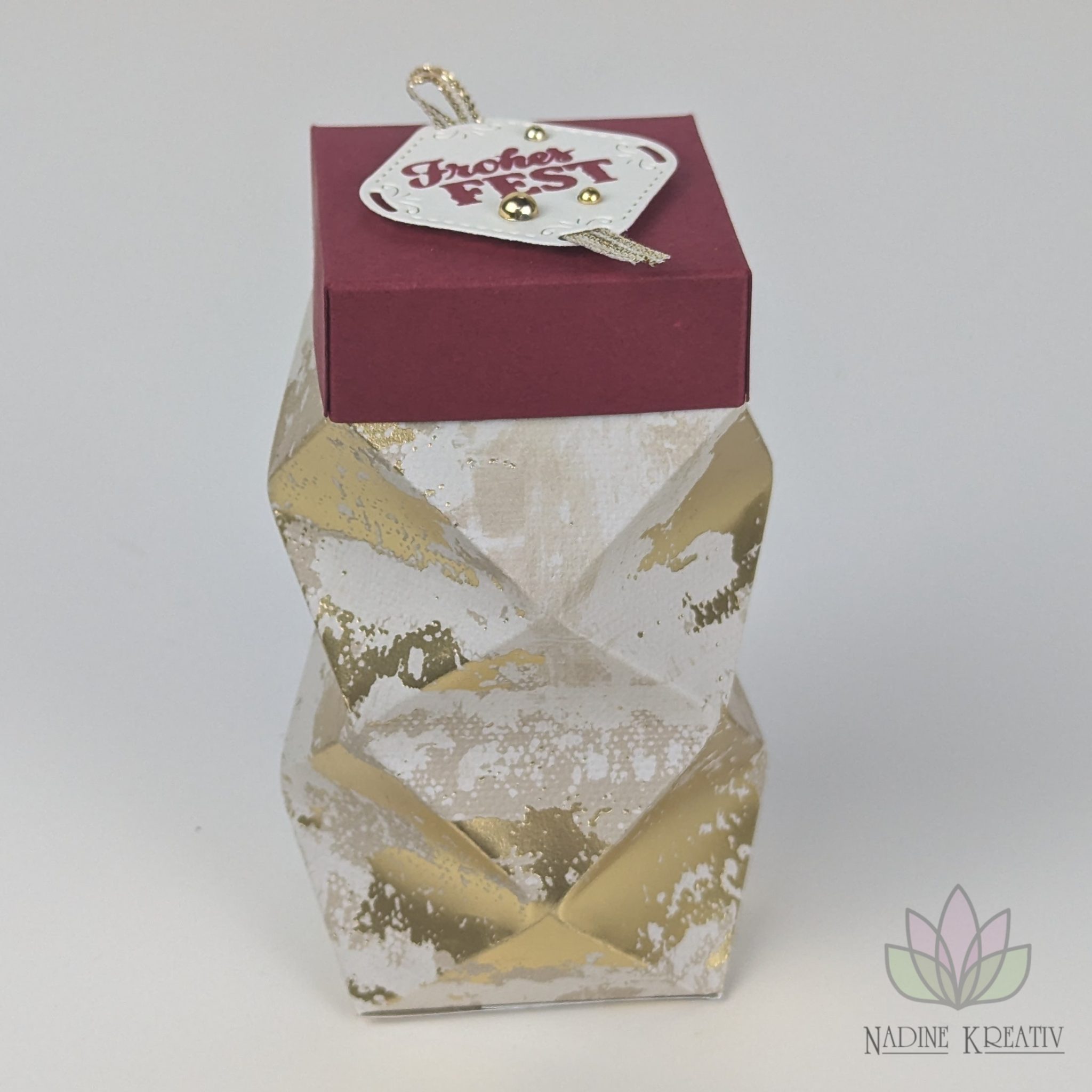 Facettenbox "Elegante Weihnachtszeit" | Nadine Kreativ