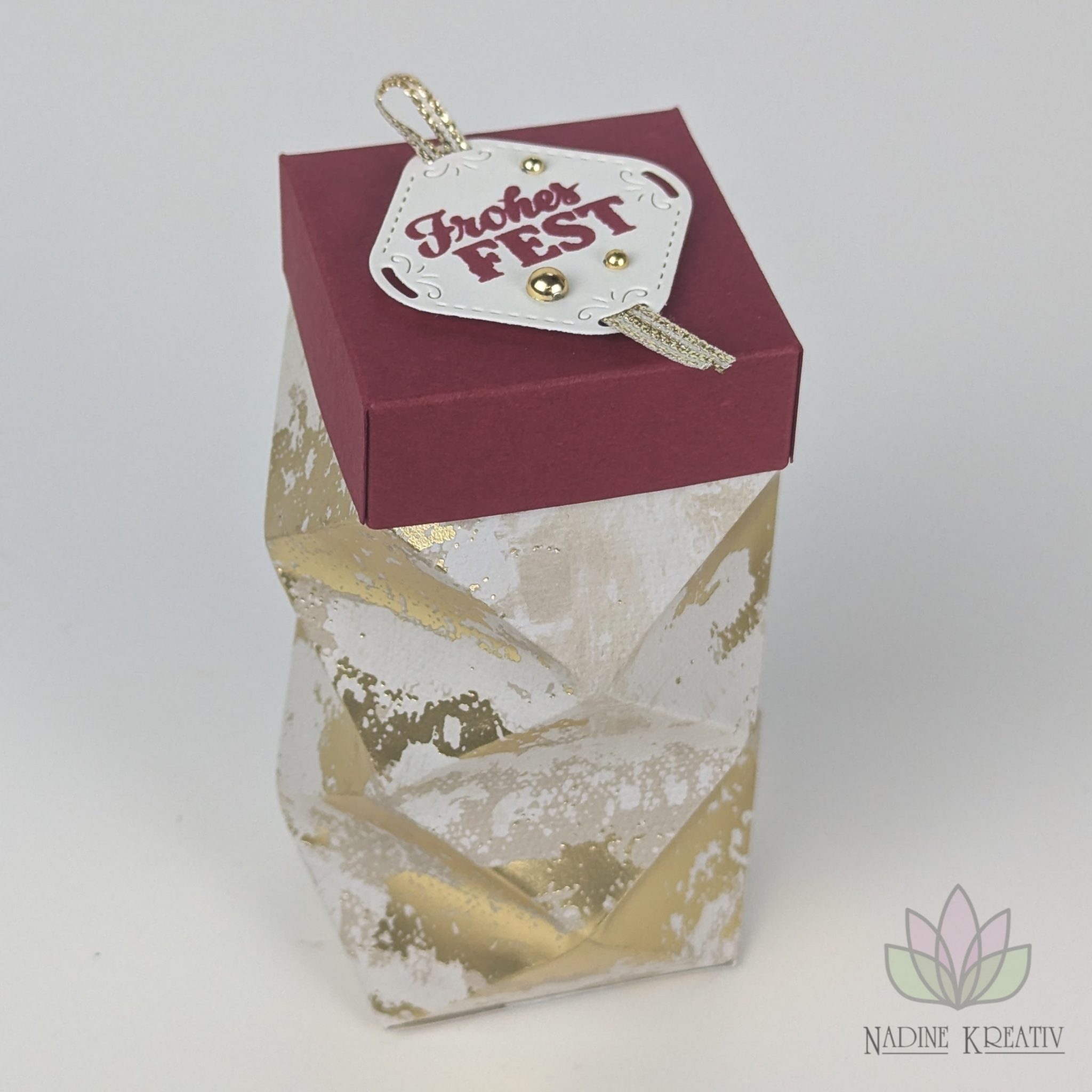 Facettenbox "Elegante Weihnachtszeit" | Nadine Kreativ